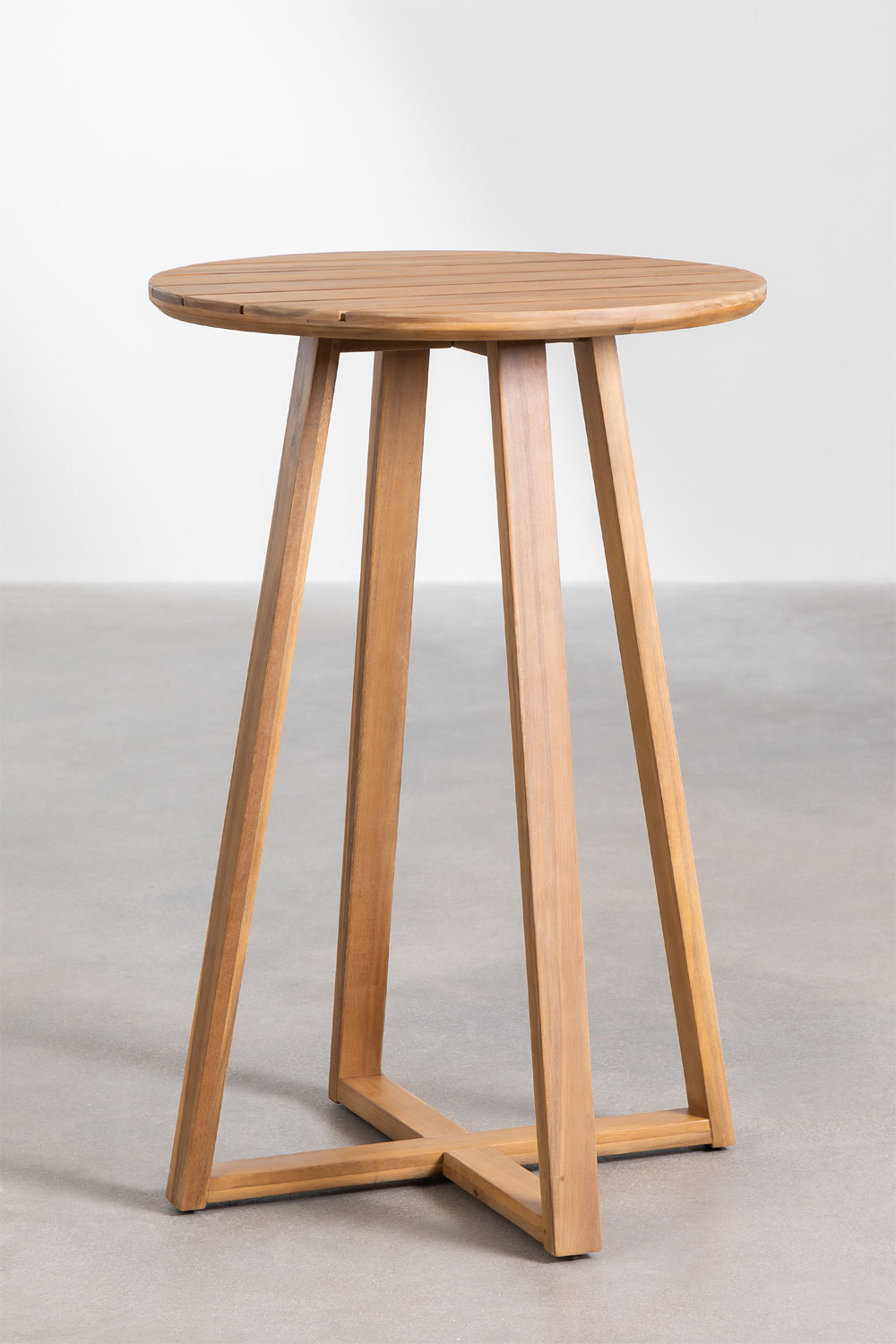 Garten-Hochhocker aus Teakholz (66,5 cm) Orebro - SKLUM
