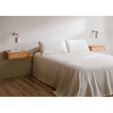 Set aus 2 schwebenden Nachttischen aus Holz Harald - SKLUM