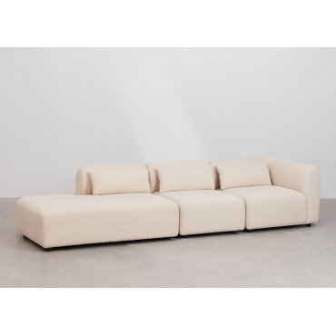 Dreiteiliges modulares Ecksofa Fogler mit Chaiselongue - SKLUM