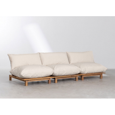 3-teiliges modulares Liegesofa aus Brina-Akazienholz - SKLUM