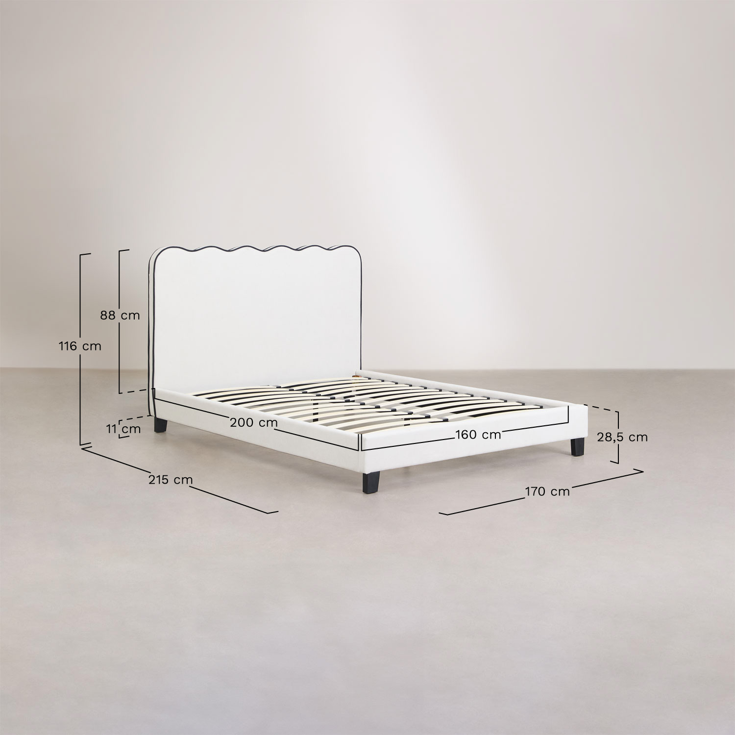 Zivon Polsterbett - SKLUM