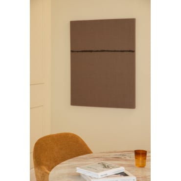 Handbemalte dekorative Leinwand auf Leinen mit Gipsrelief (80x100 cm) Eliciaro - SKLUM