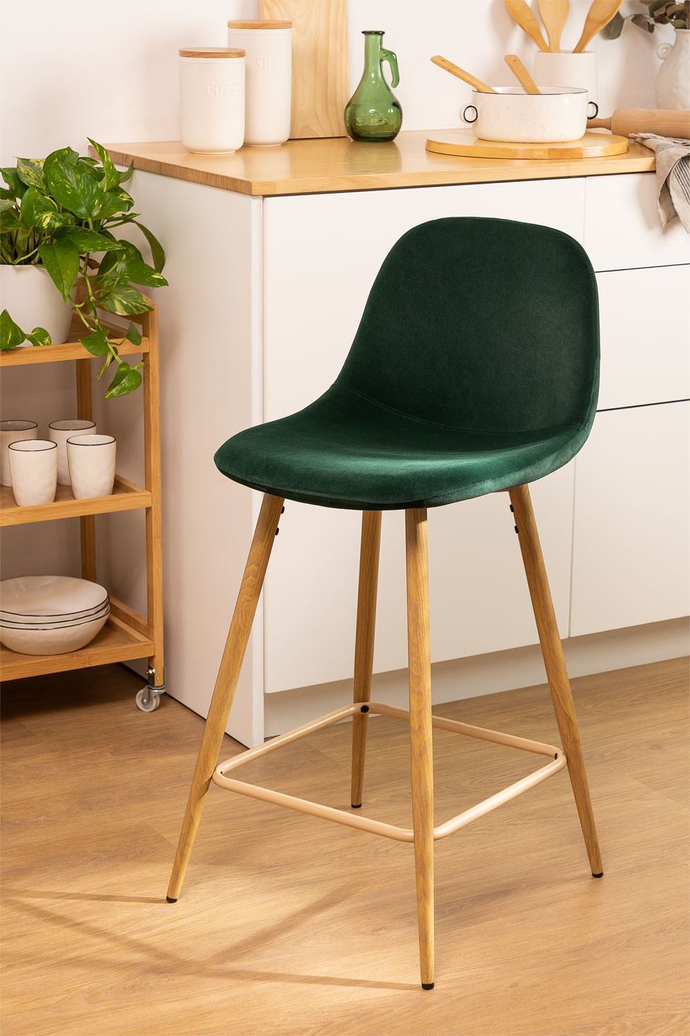 Barhocker aus Samt Glamm - SKLUM