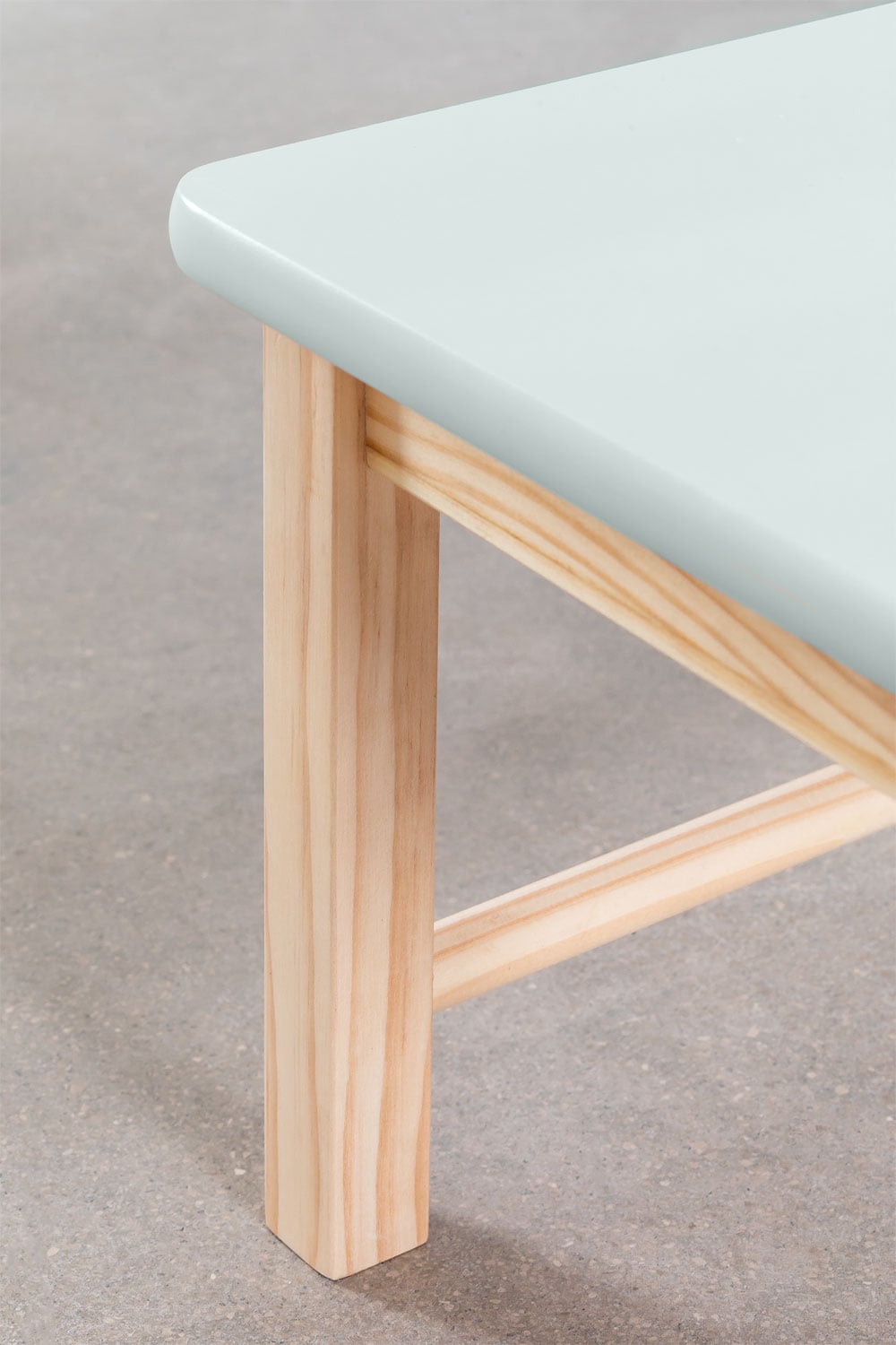Set aus Tisch und Stuhl aus Holz Dakota Kids - SKLUM