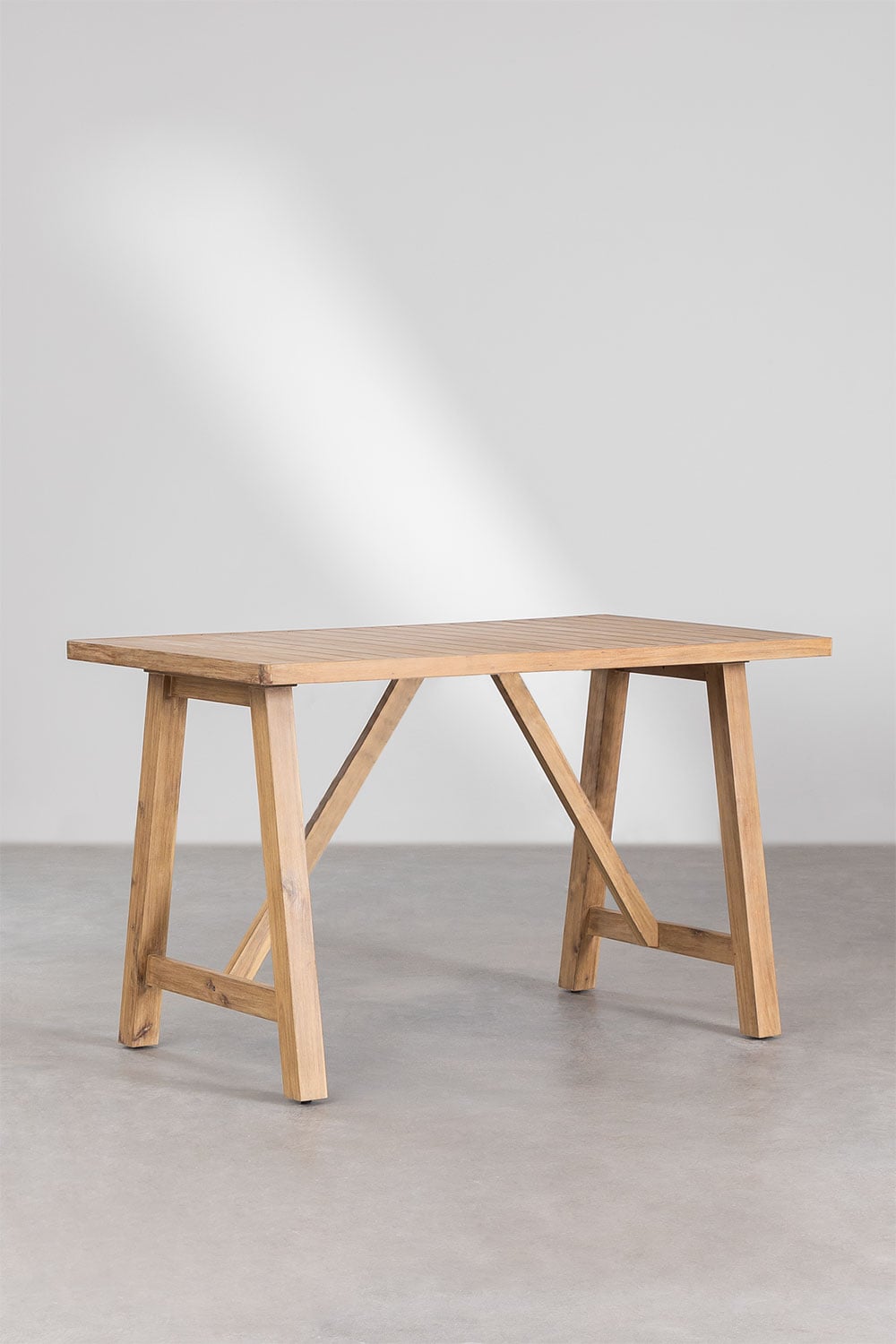 Hohe rechteckige Tisch 160x90 cm aus Akazienholz Dubai - SKLUM