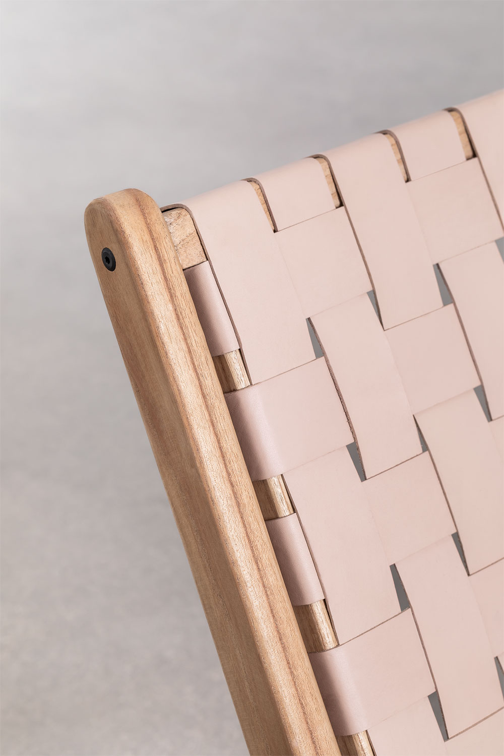 Sessel aus holz und leder Zaid - SKLUM