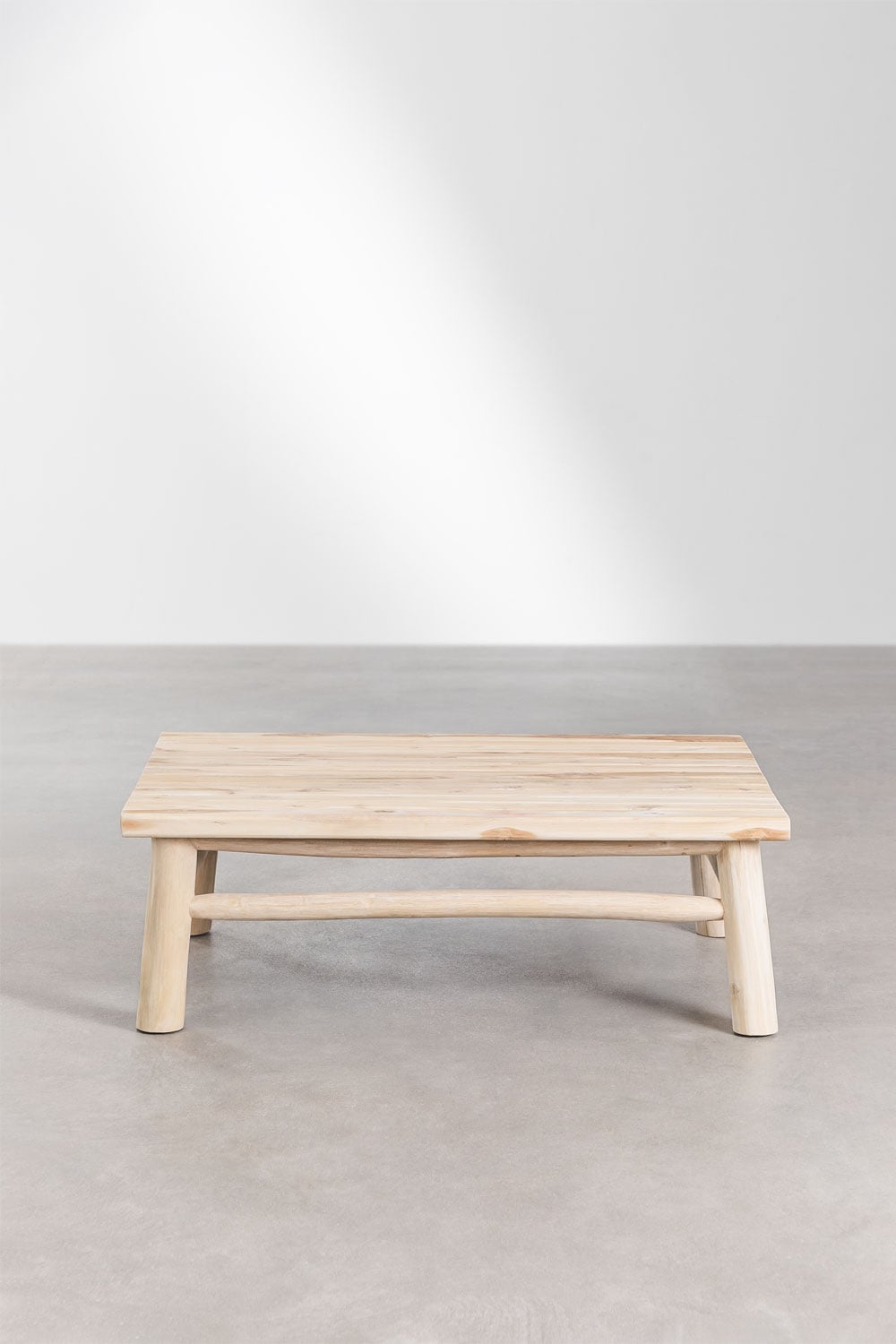 Rechteckiger Couchtisch 120x80 cm aus Teakholz Narel - SKLUM