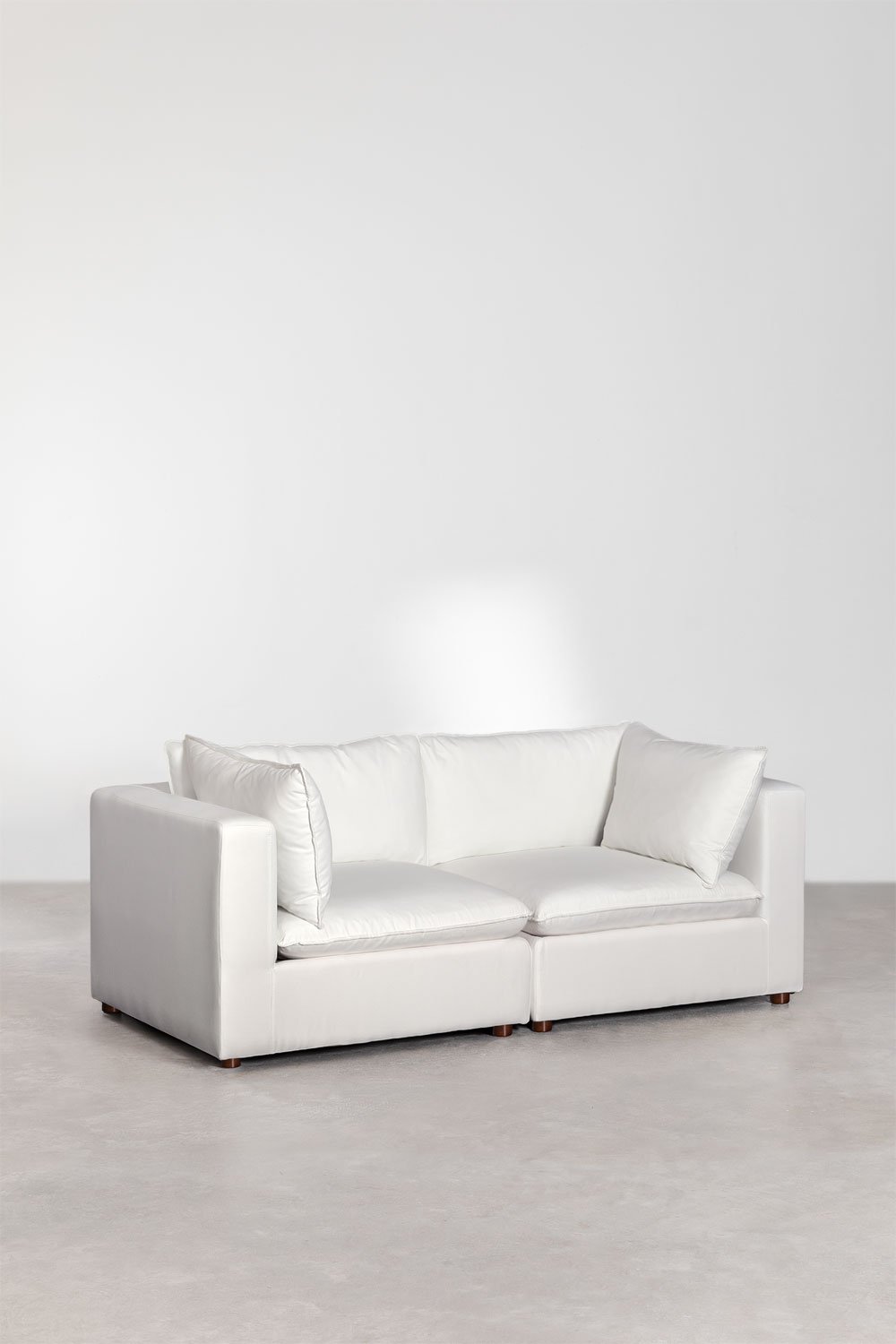 2-teiliges modulares Sofa im Estefan-Stil mit Armlehnen - SKLUM