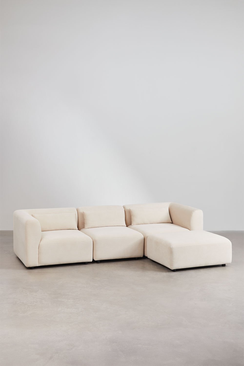 Fogler 3-teiliges Modulsofa mit Pouf - SKLUM