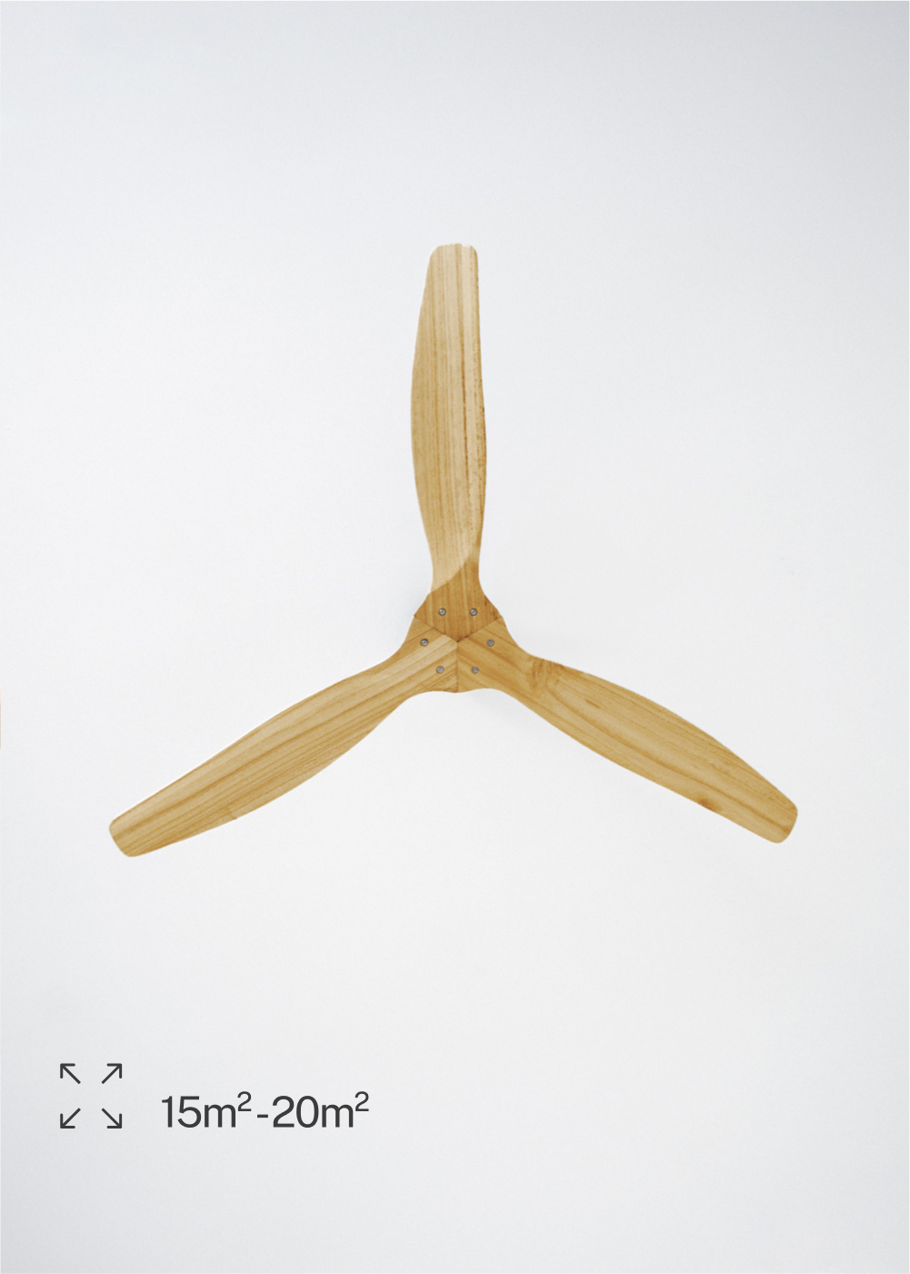 CREATE - WIND WOOD - Leiser Deckenventilator 75W Ø132 cm 100% Holz - SKLUM