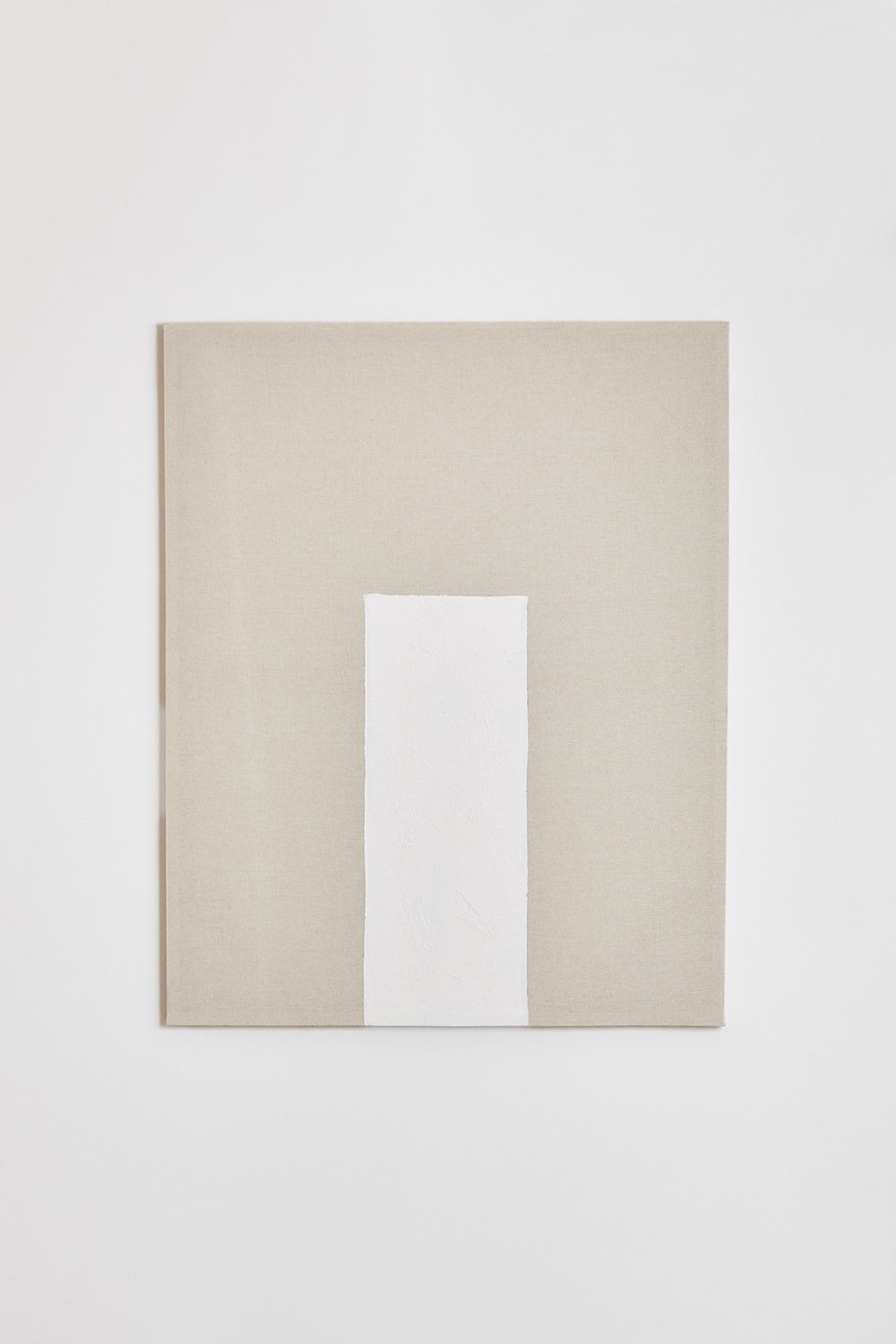 Dekorative Leinenleinwand mit Gipsstruktur (80x100 cm) Antia - SKLUM