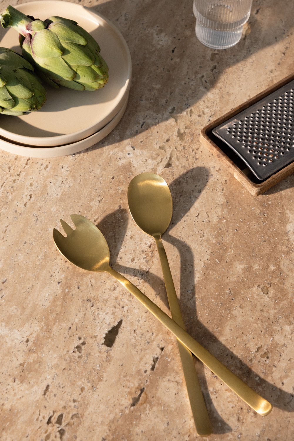 Sornia 2-teiliges Salatbesteck aus Edelstahl - SKLUM