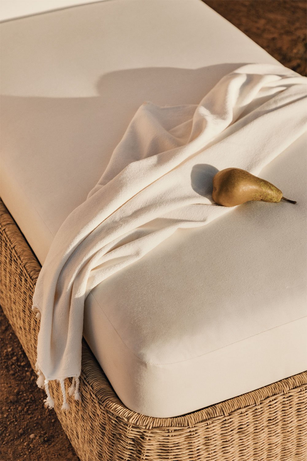 2er-Pack Liegestühle Leilan aus synthetischem Rattan und Eisen - SKLUM