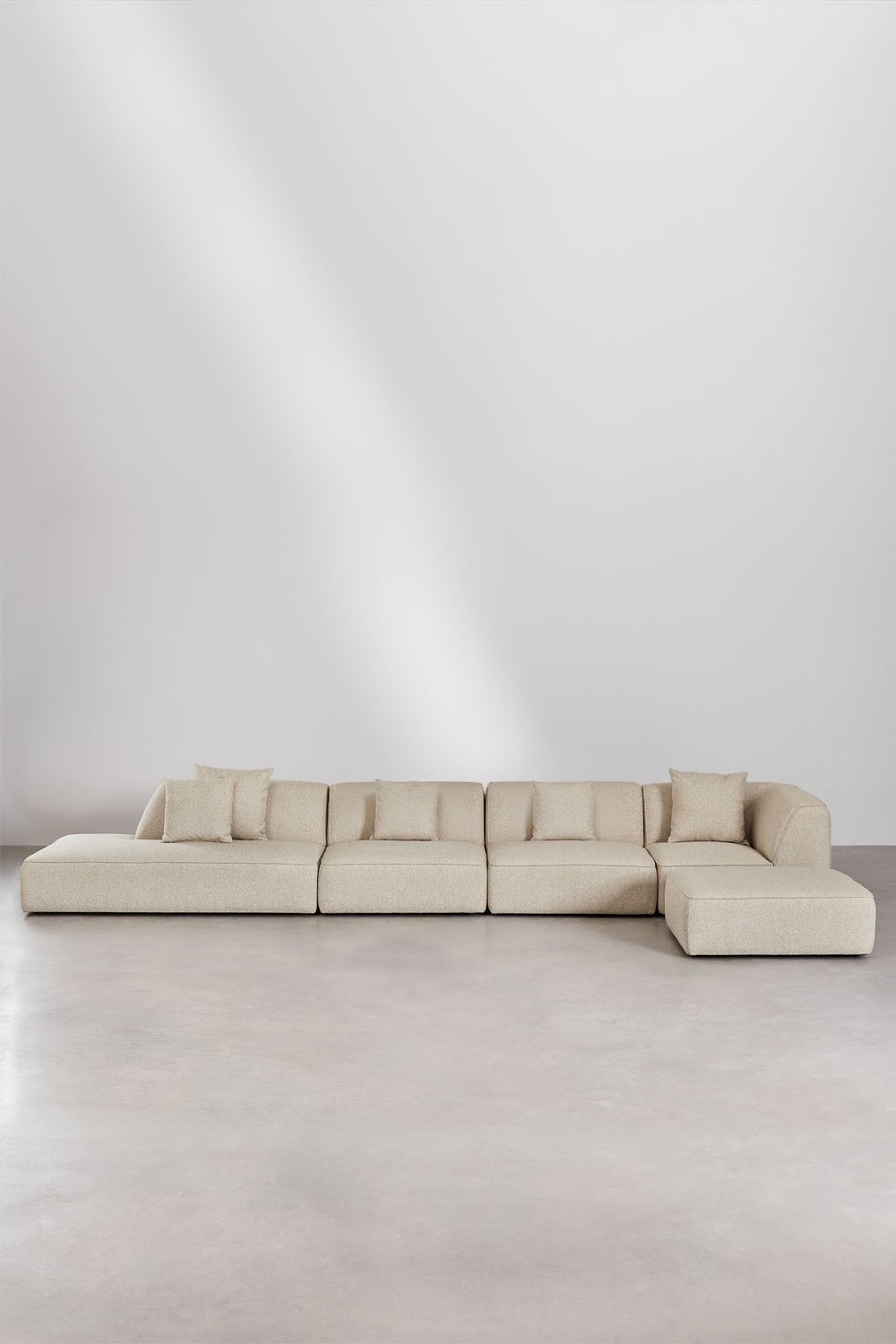 Cardea 4-teiliges modulares Ecksofa mit Chaiselongue links und ...