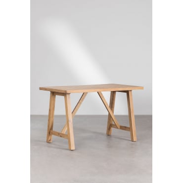 Mesa Alta Rectangular en Madera de Acacia (160x90 cm) Dubai - SKLUM