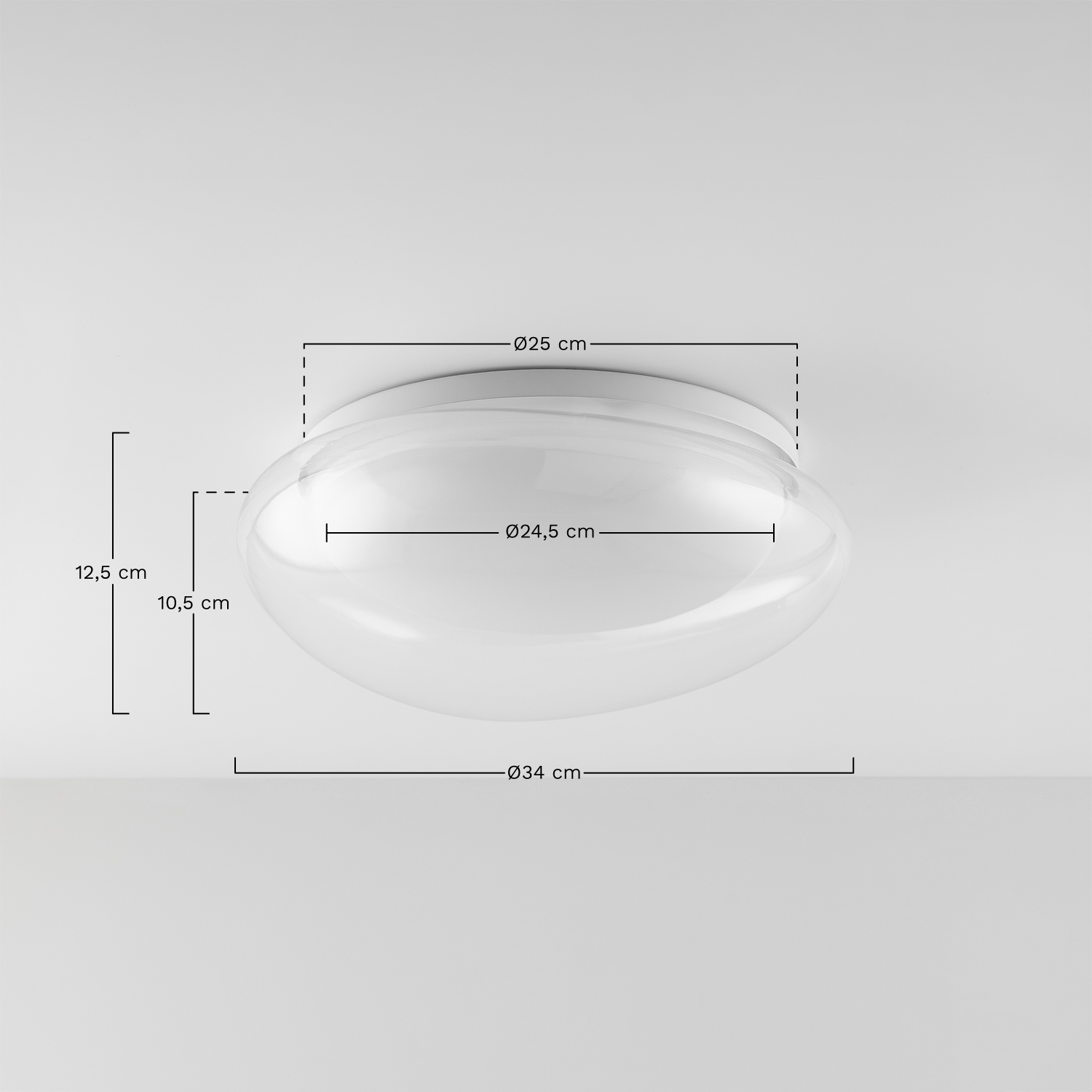 Plafón de Techo LED en Metacrilato y Metal Salaviza - SKLUM