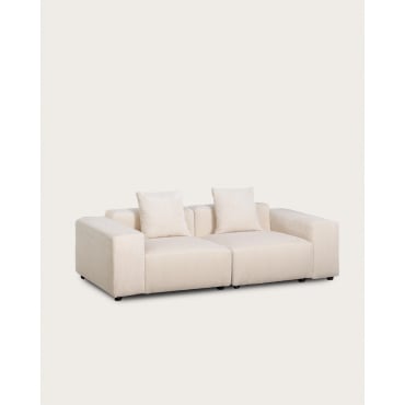 Sofá modular de 2 piezas ↔︎230 cm con reposabrazos bajo Bruna - SKLUM