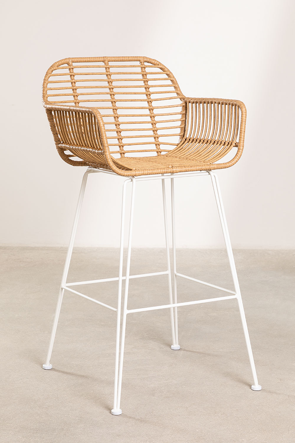 Taburete Alto en Ratán Sintético Eska - SKLUM