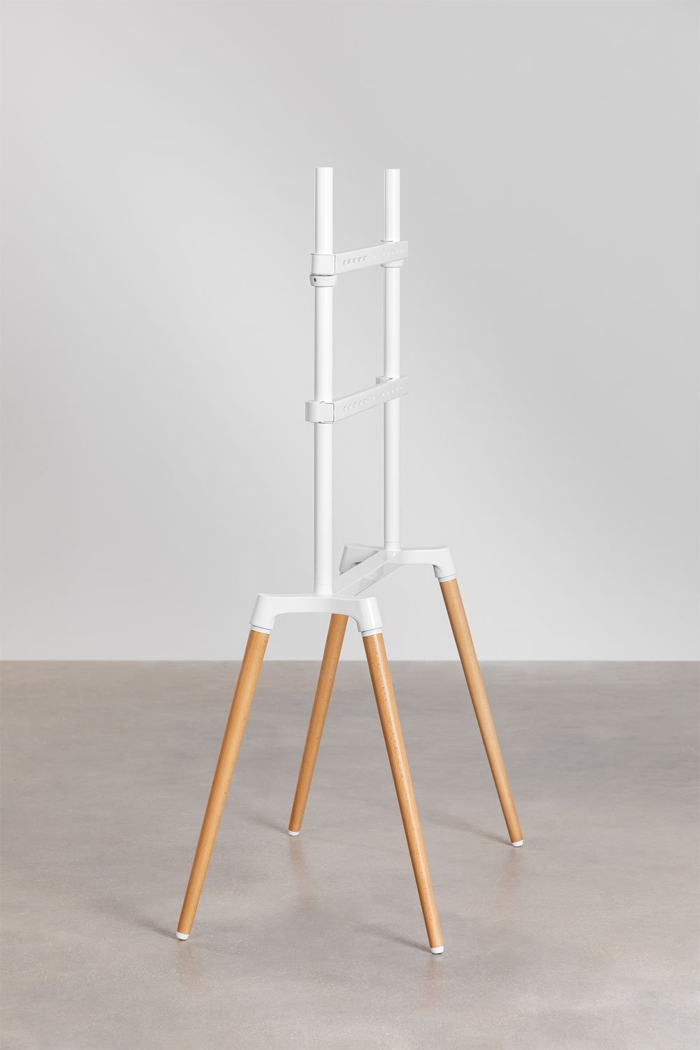 Soporte de pie para TV en acero y madera Rouben - SKLUM