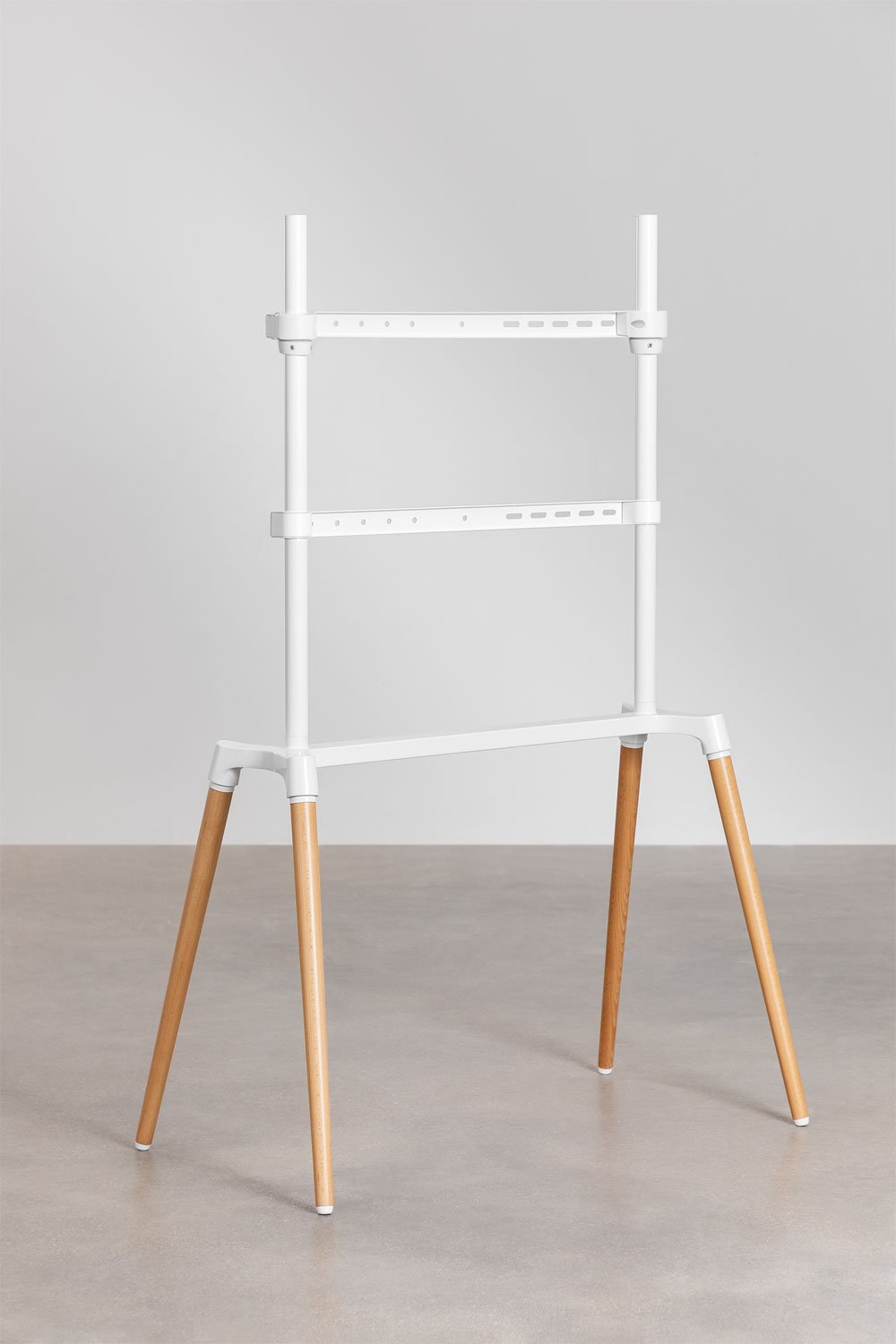 Soporte de pie para TV en acero y madera Rouben - SKLUM