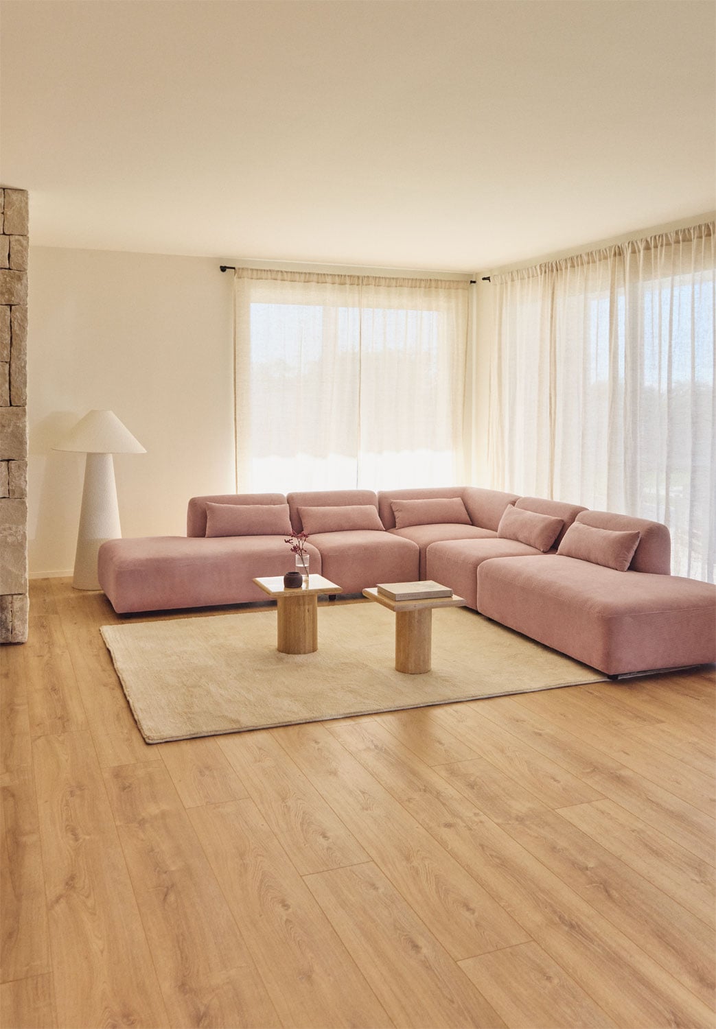 Sofá modular esquinero de 5 piezas con doble diván Fogler - SKLUM