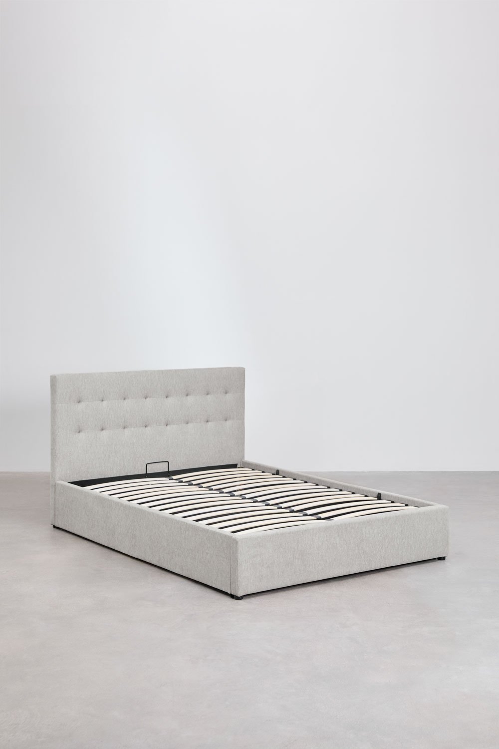 Cama con canapé abatible tapizada Abiel - SKLUM