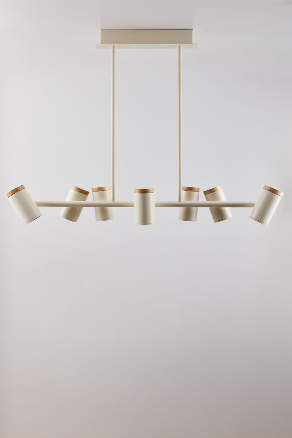 Lámpara de techo orientable con 7 puntos de luz en hierro Amaranto - SKLUM