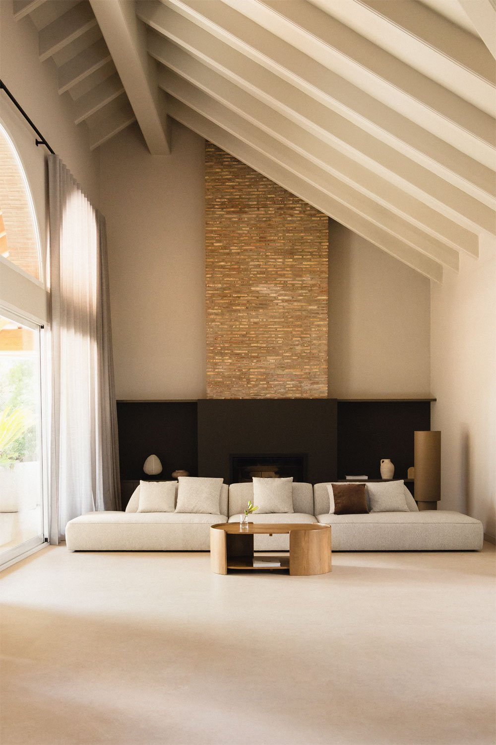 Sofá modular de 3 piezas con doble diván tapizado Cardea - SKLUM