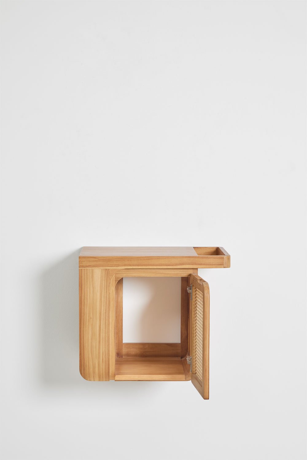 Conjunto de mueble de baño suspendido en madera de teca Georgy - SKLUM