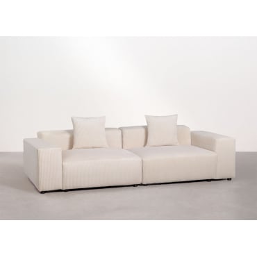 Canapé modulaire 2 pièces ↔︎270 cm avec accoudoir bas Bruna - SKLUM