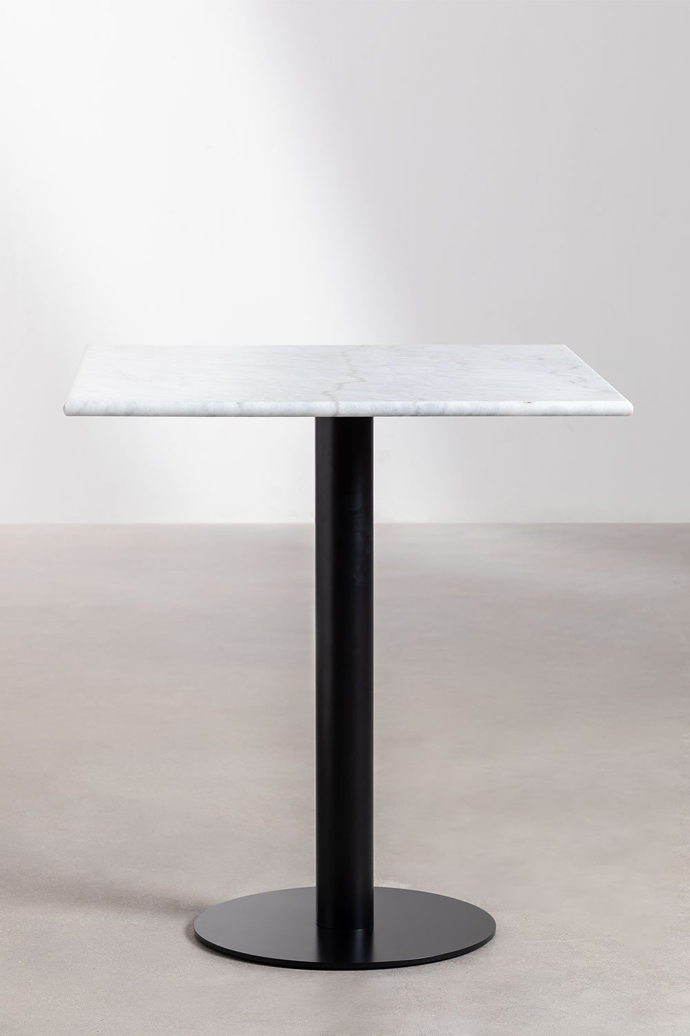 Table de Bar Carrée en Marbre Rocher - SKLUM