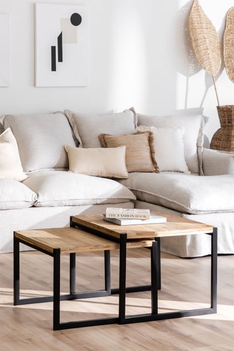 Tables en métal et bois industrielles - SKLUM