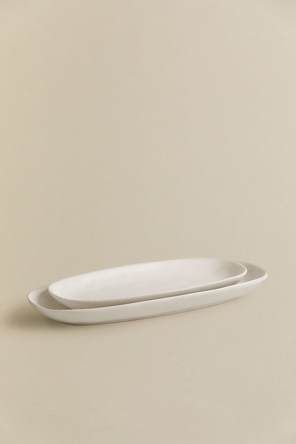 Set de 2 plateaux en grès Belvere - SKLUM