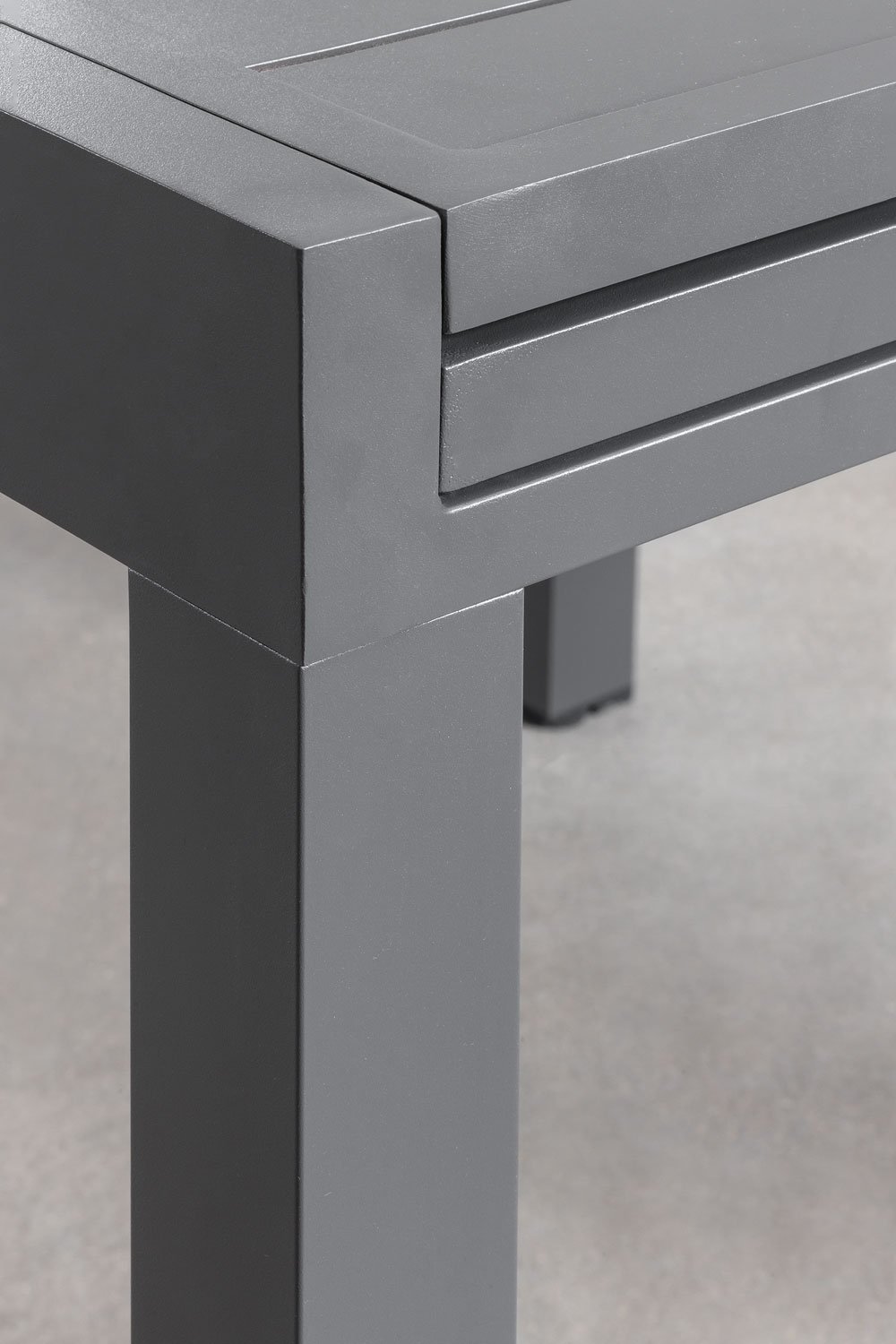 Table de jardin extensible en aluminium Starmi 90-180x90 cm - SKLUM