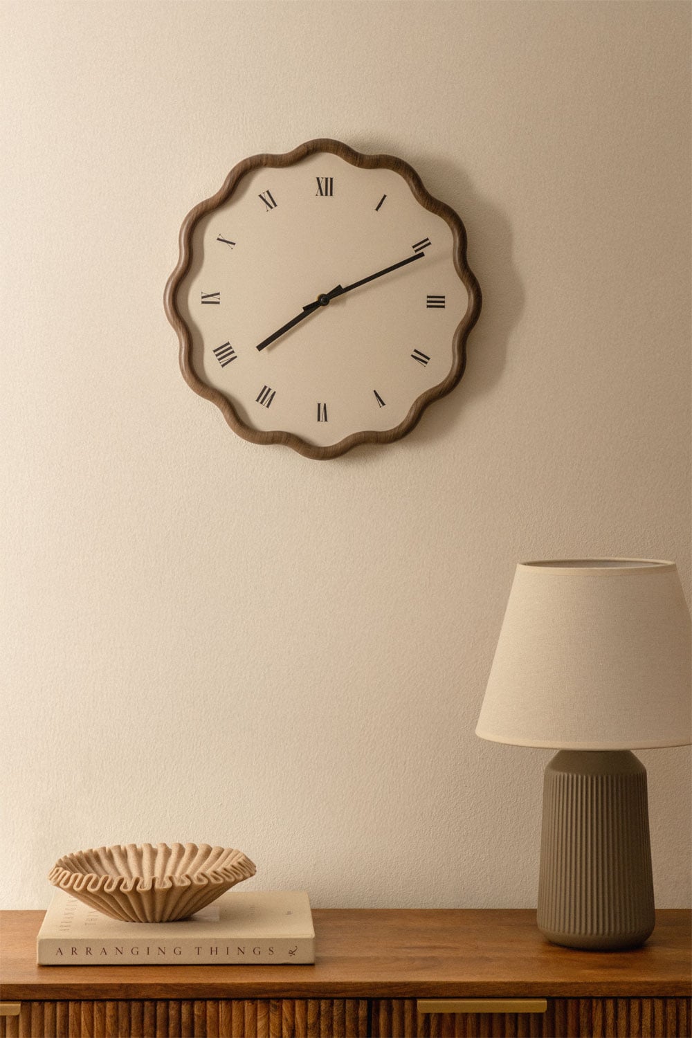 Horloge murale Axley en MDF Ø35 cm - SKLUM