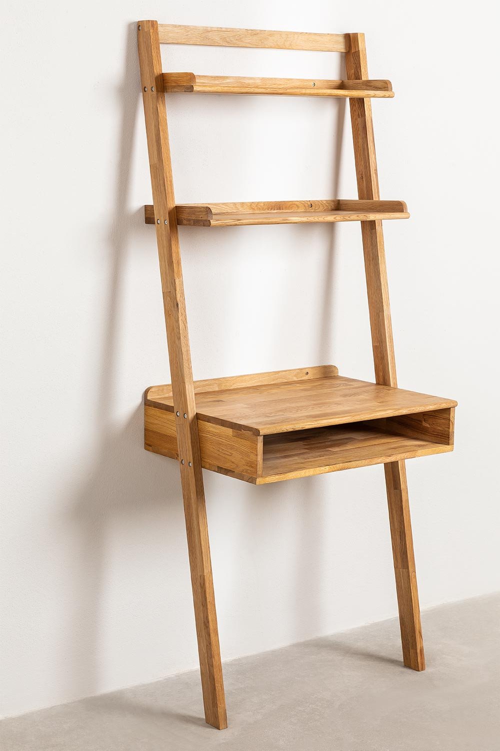 Oak Wood Shelving Unit Idia - SKLUM