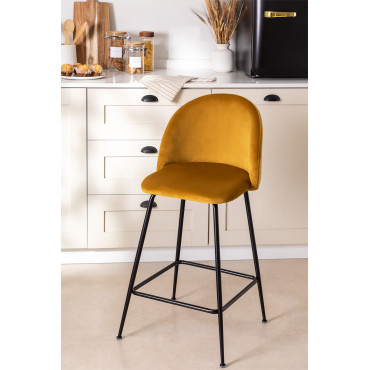 High stool in velvet Kana Design - SKLUM