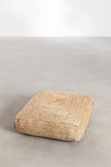 Round Jute Pouffe Pilew - SKLUM