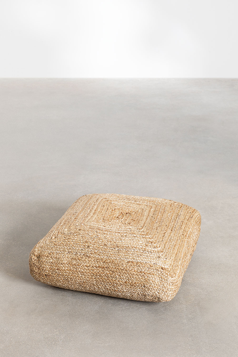 Round Jute Pouffe Pilew - SKLUM