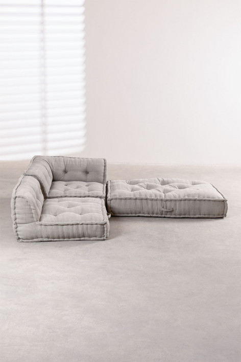 Modular Corner Sofa in Cotton Dhel - SKLUM