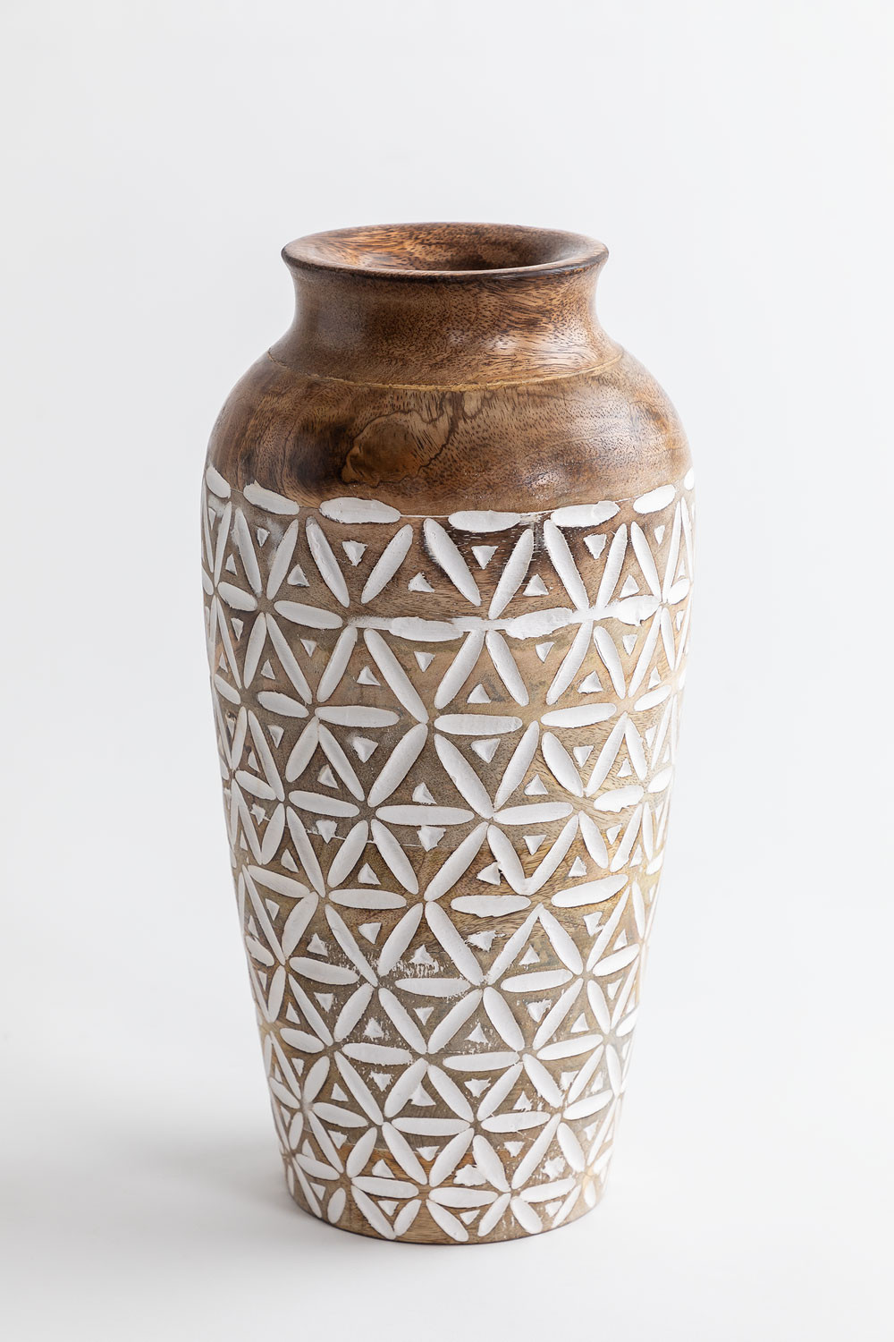 Mango Wood Vase Kerala - SKLUM