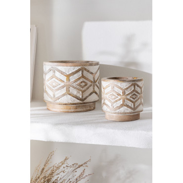 Bonari mango wood planter - SKLUM