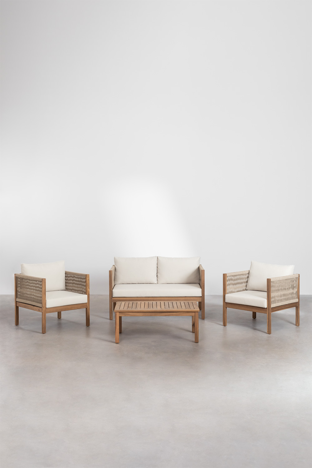 Branson Acacia Wood Armchair - SKLUM