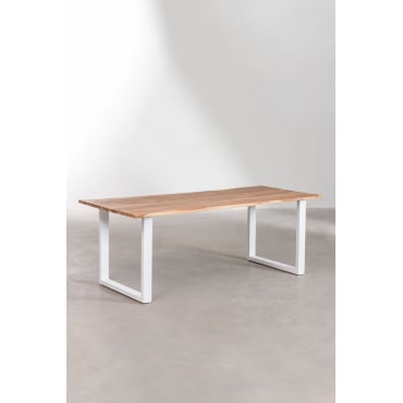 Sami Recycled Wood Rectangular Dining Table - SKLUM