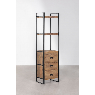 Klyfton 55x200 cm mango wood shelving unit - SKLUM