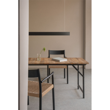 Jiva LED linear ceiling lamp in aluminium (120 cm) - SKLUM