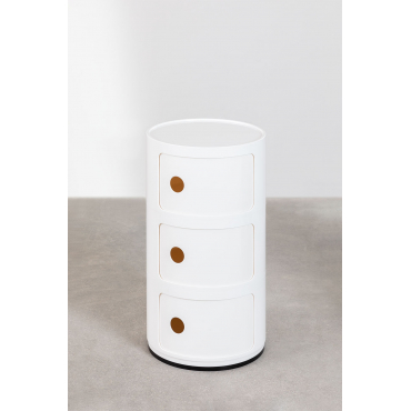 Pack of 2 round bedside tables with shelves Babel - SKLUM