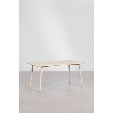 Rectangular dining table 160x90 cm in Florida steel - SKLUM