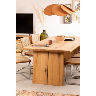 Rectangular Wooden Dining Table (210 x 100 cm) Enok - SKLUM