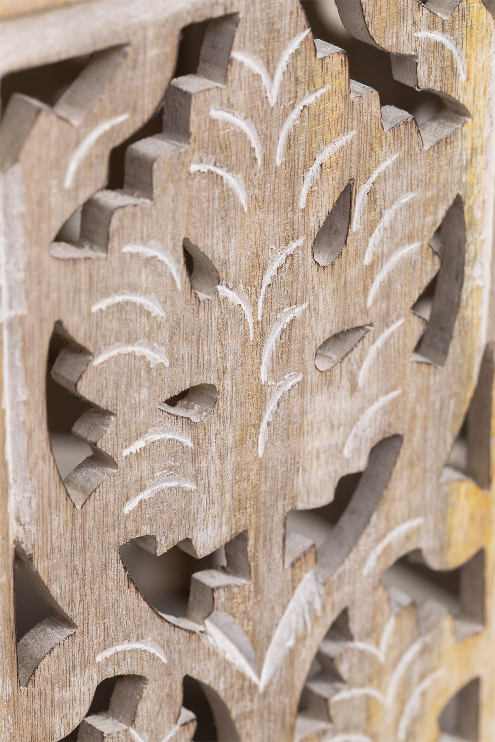 Round Folding Side Table in Mango Wood (Ø53 cm) Kasira - SKLUM